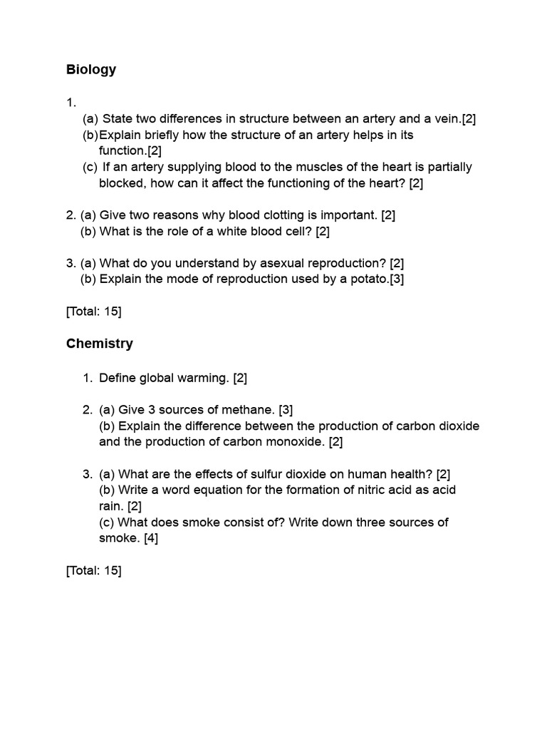 Biology revision | PDF