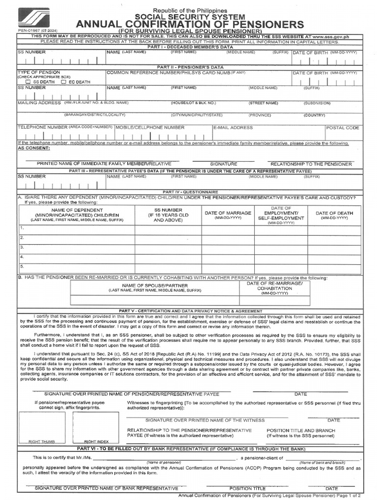 Acop Form 2024 | PDF