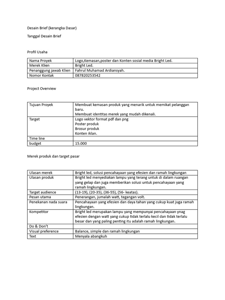 Desain Brief | PDF