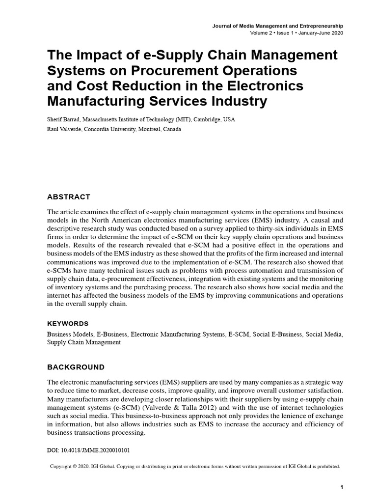 Scm Paper Final | PDF | Supply Chain Management | Supply Chain