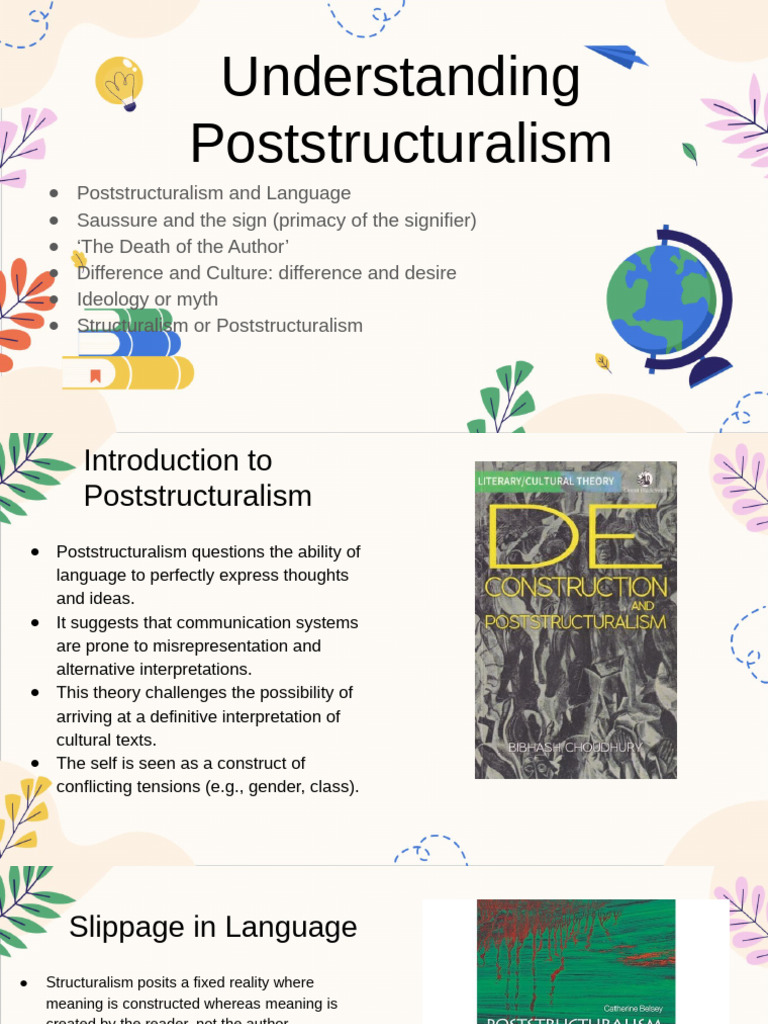 Poststructuralism | PDF | Deconstruction | Contemporary Philosophy