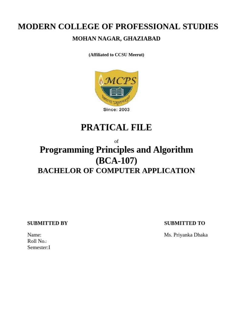 PPA File Front Page | PDF