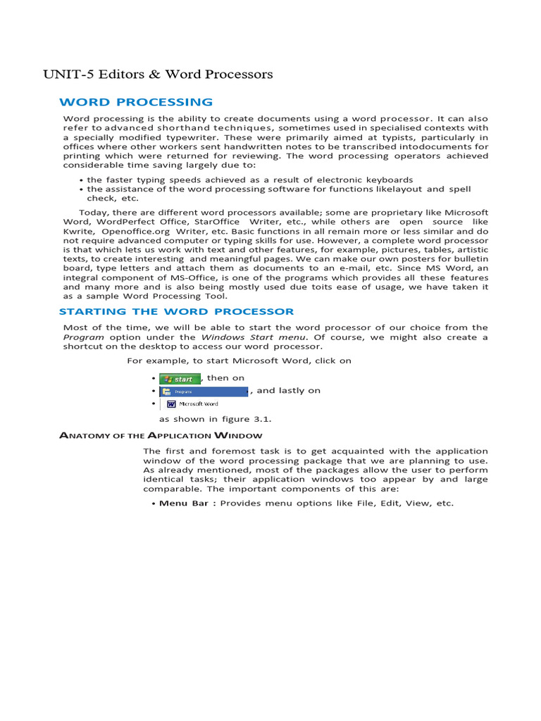 CFOA_UNIT_5 CCS | PDF | Page Layout | Microsoft Word