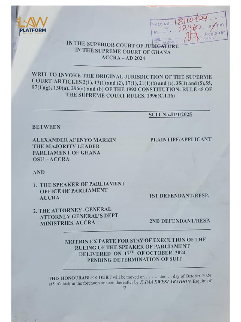 Motion For Stay | PDF