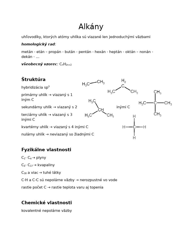 alkány cykloalkány full | PDF