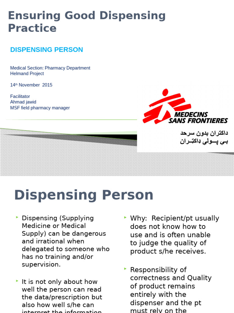 Optimizing Safe Medical Dispensing Practices | PDF