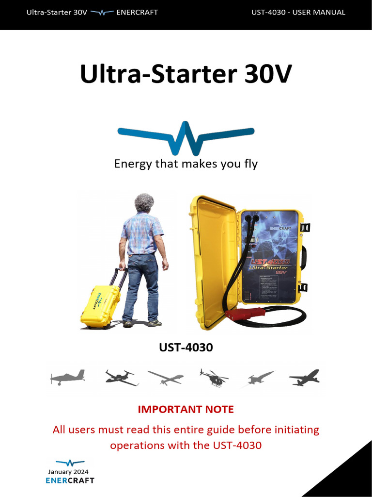 Ultra-Starter ENERCRAFT UST-4030 User Manual (EN) - January 2024 | PDF ...