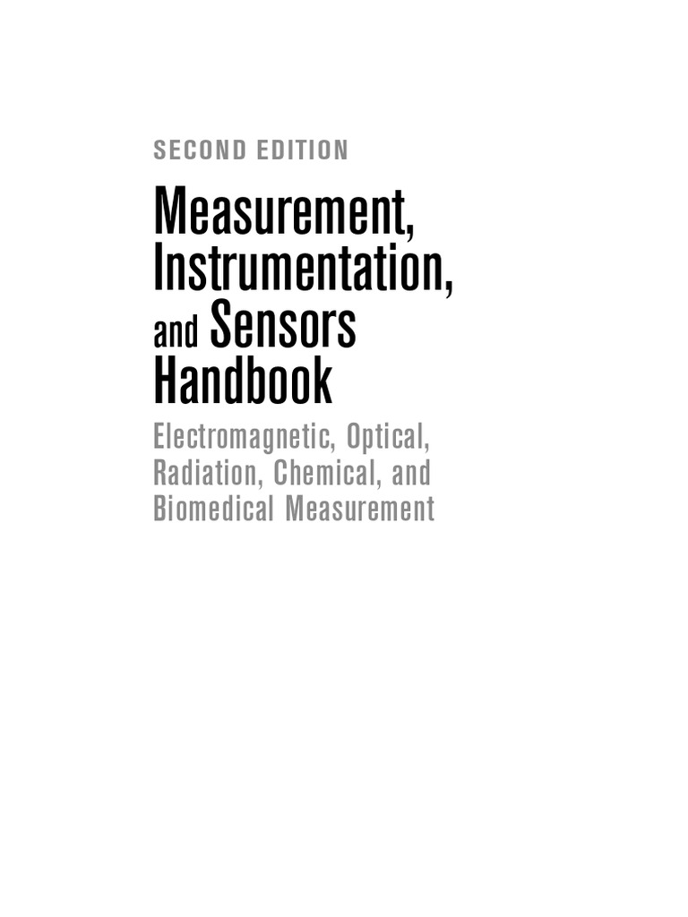 Measurement, Instrumentation, Sensors Handbook: Electromagnetic ...