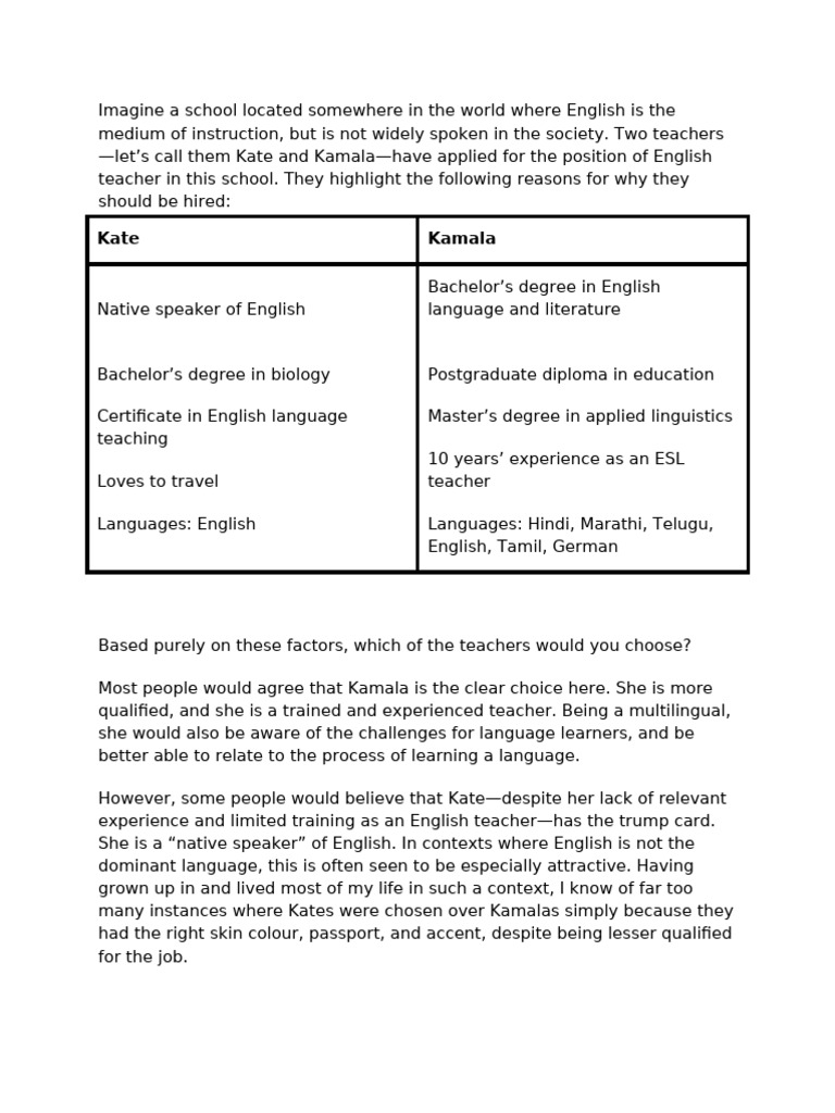 Tackling Native Speakerism - What Can You Do To Address Discriminatory Ideologies by Naashia ...