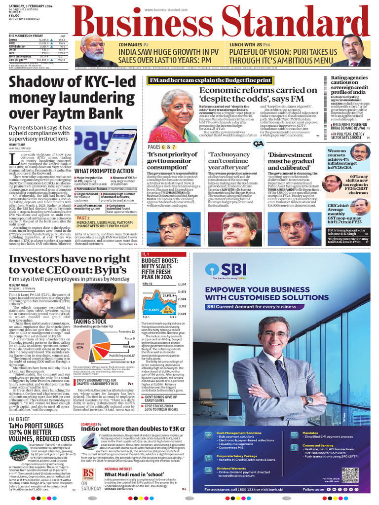 BS Mumbai_03-02 | PDF | Banks | Reserve Bank Of India