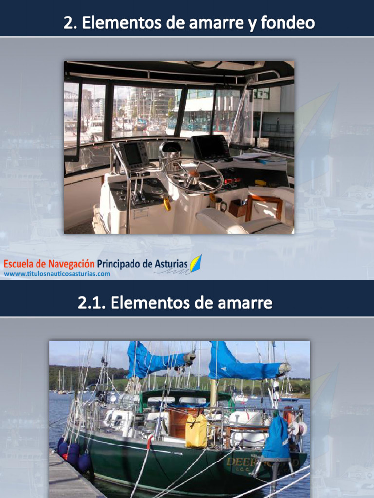 Elementos de Amarre y Fondeo | PDF | Ancla | Nudo