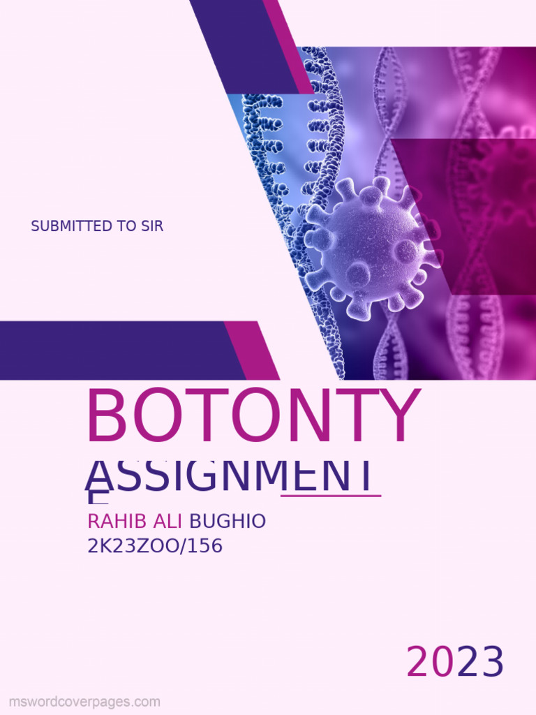 Biology Project Front Page Design 1 | PDF