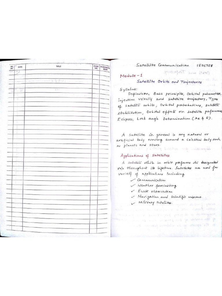 SATCOM Module 1 | PDF