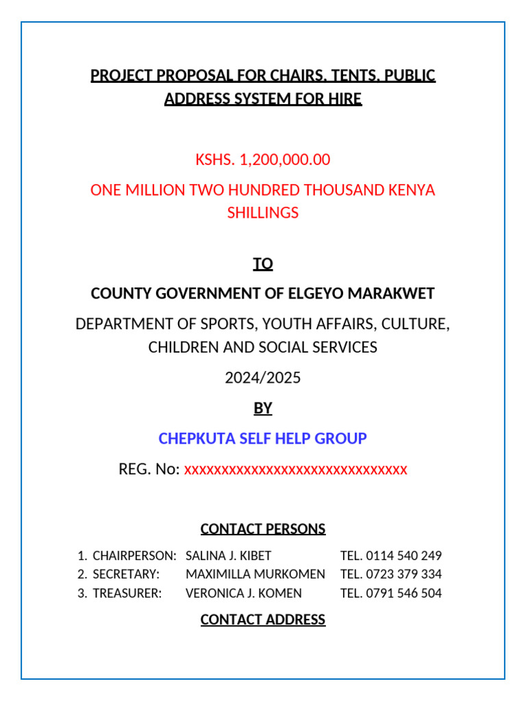 Project Proposal For Chairs | PDF | Economies