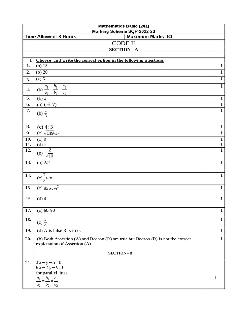 STD.X Maths Basic MS Code 2 | PDF | Trigonometric Functions | Rational Number