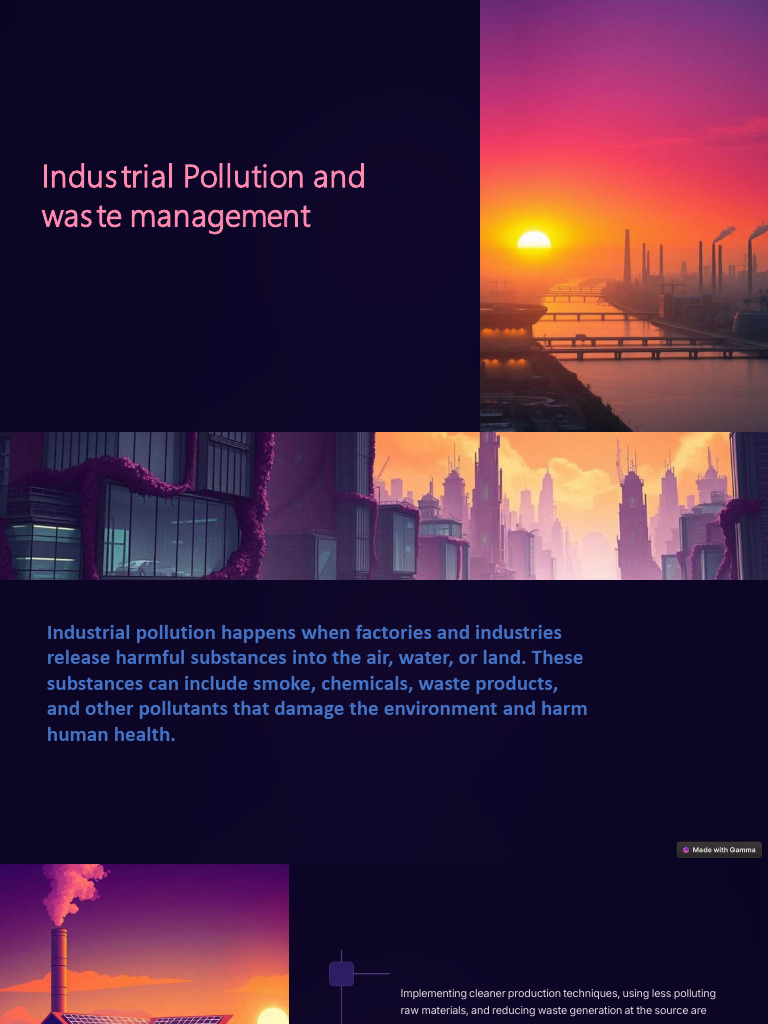 Industrial Pollution Solutions | PDF | Waste | Waste Management