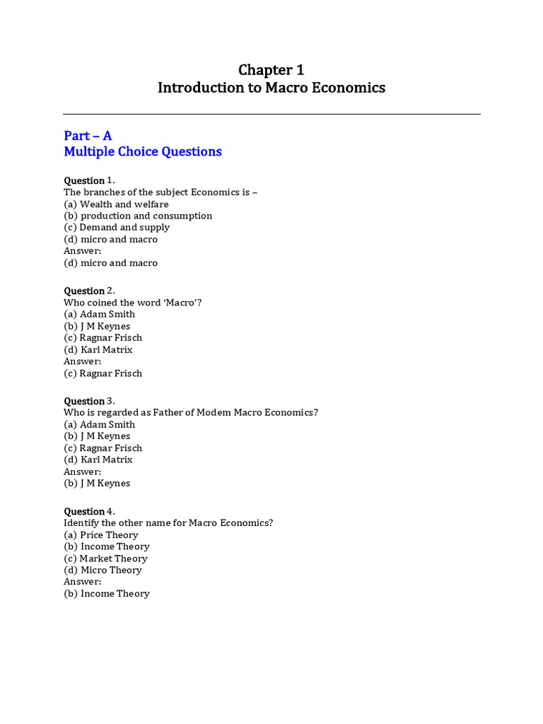 Introduction To Macro Economics Lesson 1 | PDF | Economics | Capitalism