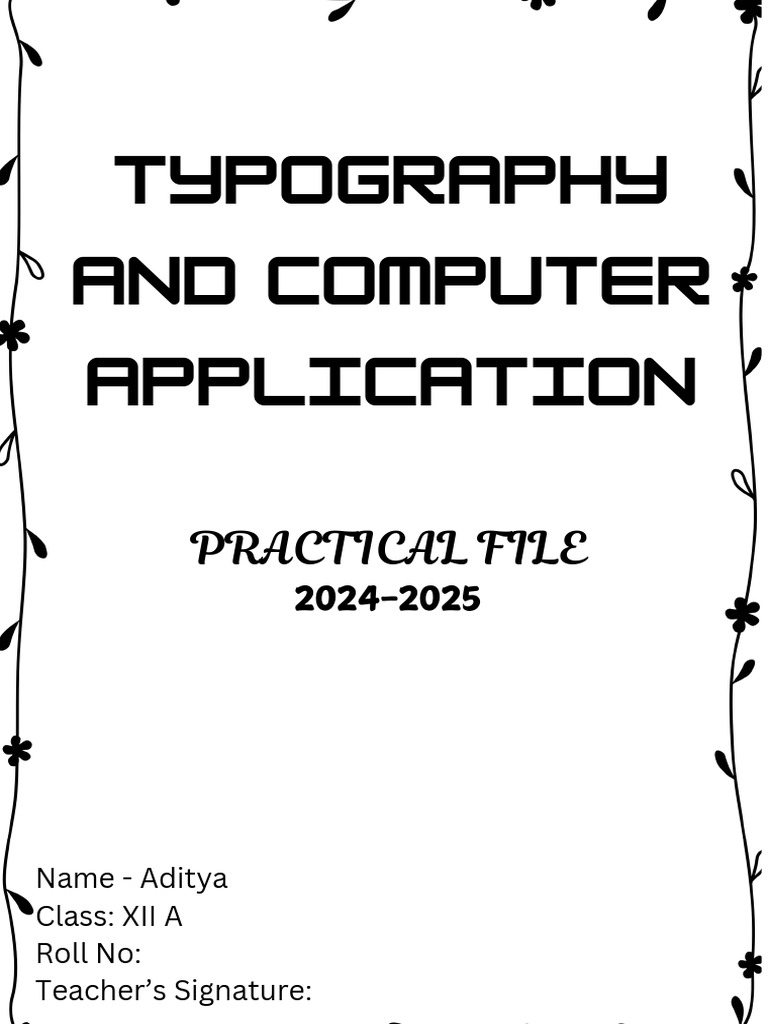 Computer Applications Practical Guide | PDF