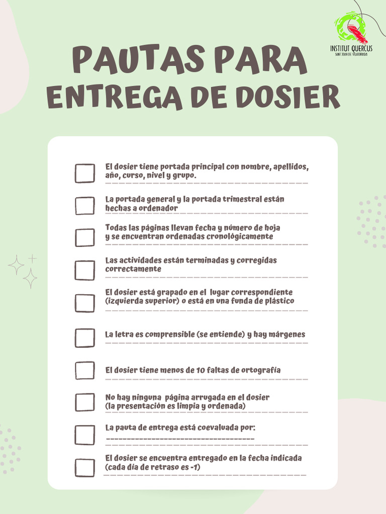 Pautas dosier | PDF