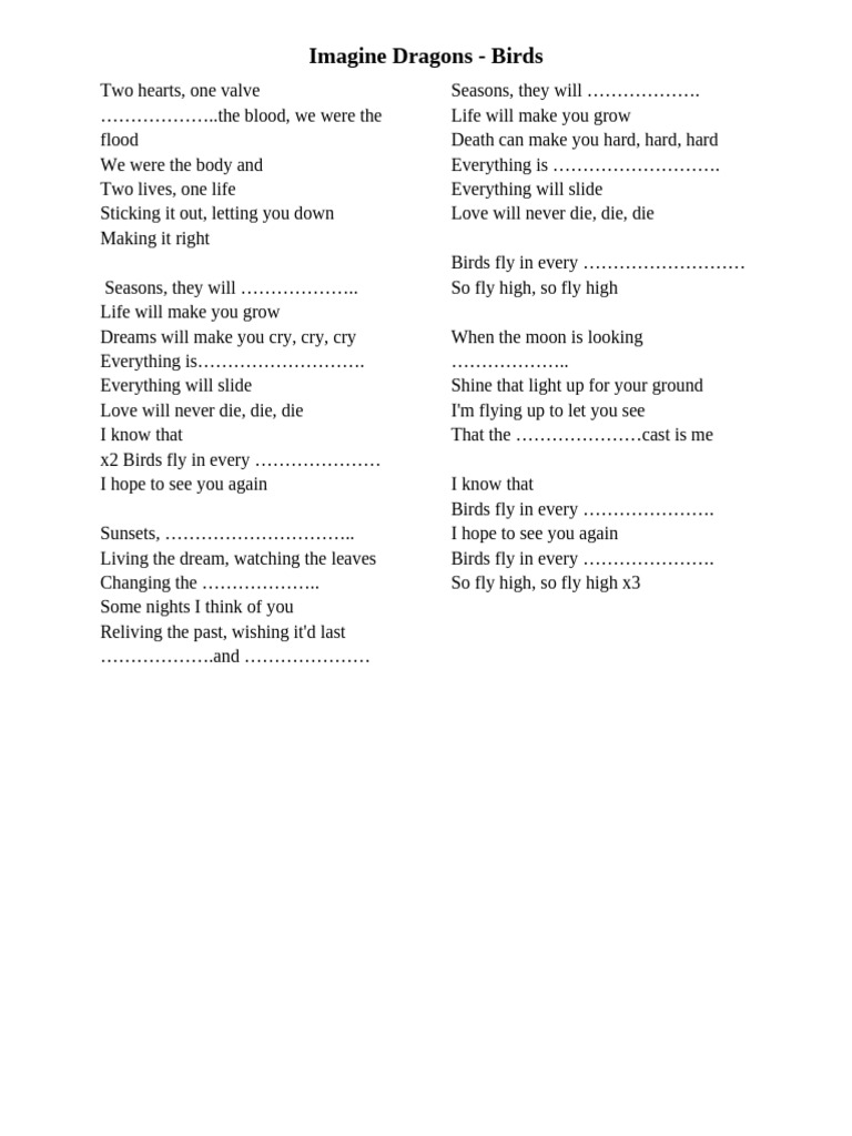BIRDS | PDF