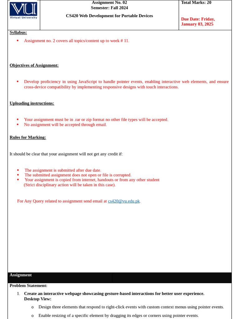 Assignment No 2 | PDF