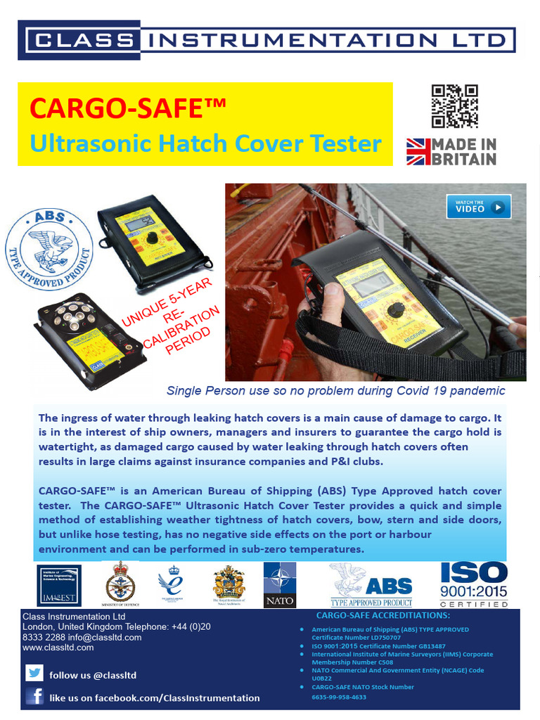 Cargo-Safe-leaflet-with-video | PDF | Ultrasound | Sound