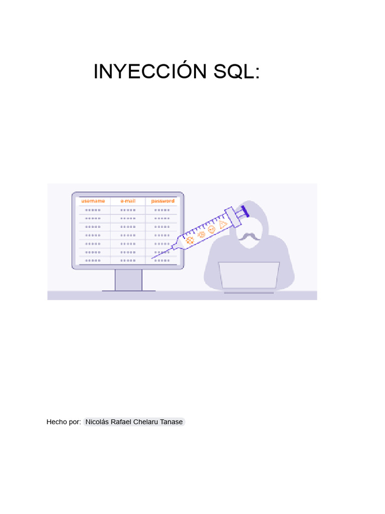 Guía Completa sobre Inyección SQL | PDF | SQL | Bases de datos