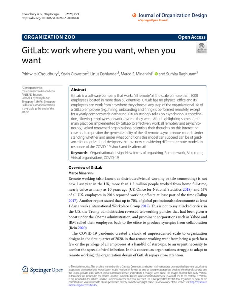 Choudhury Et Al. - 2020 - GitLab Work Where You Want, When You Want ...