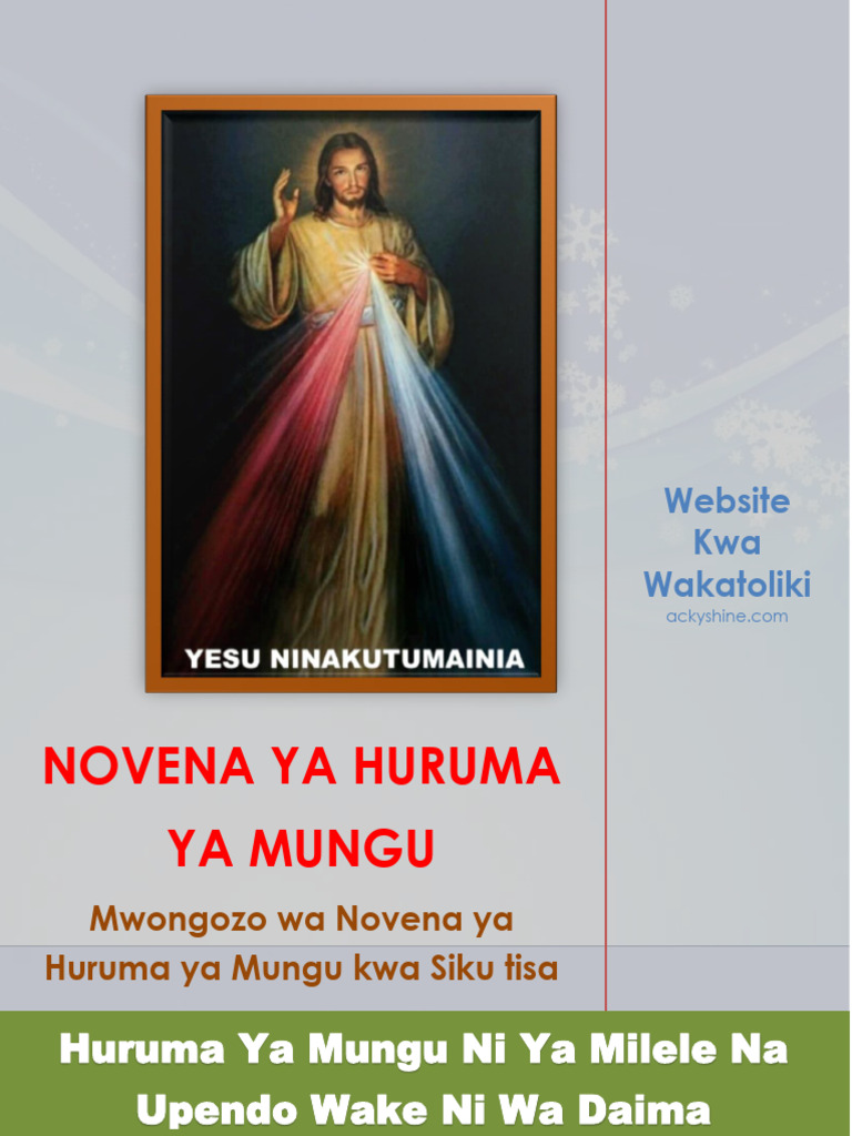Novena Ya Huruma Ya Mungu Levxvz | PDF