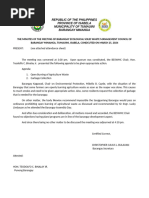 Executive Order Barangay Health Board | PDF | Public Sphere | Government