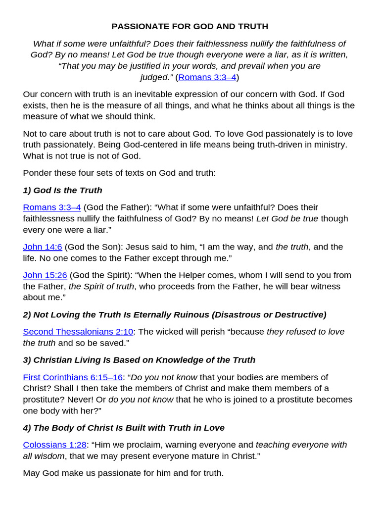 PASSIONATE FOR GOD | PDF