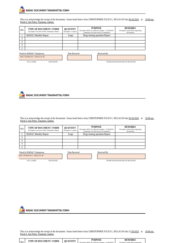 3.1.8. Transmittal of CIR | PDF