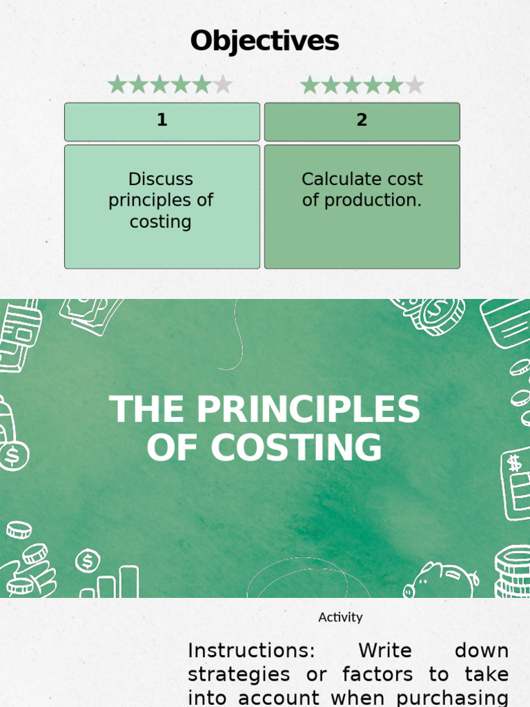 Principles of costing L2.4-5 | PDF | Prices | Cost