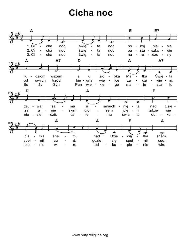 Cicha Noc Popra 994359 1 | PDF