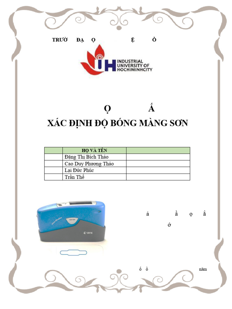 Hhms-Phuong Phap Xac Dinh Do Bong Mang Son-Nhom 1 | PDF