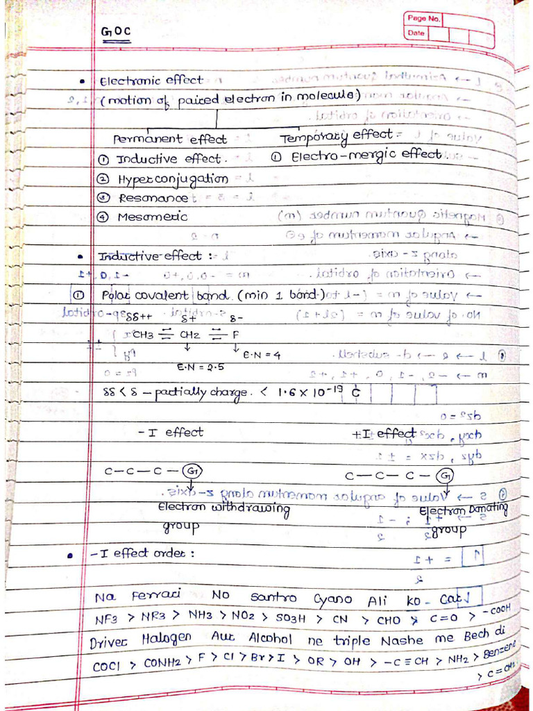 GOC - Chemistry Notes | PDF
