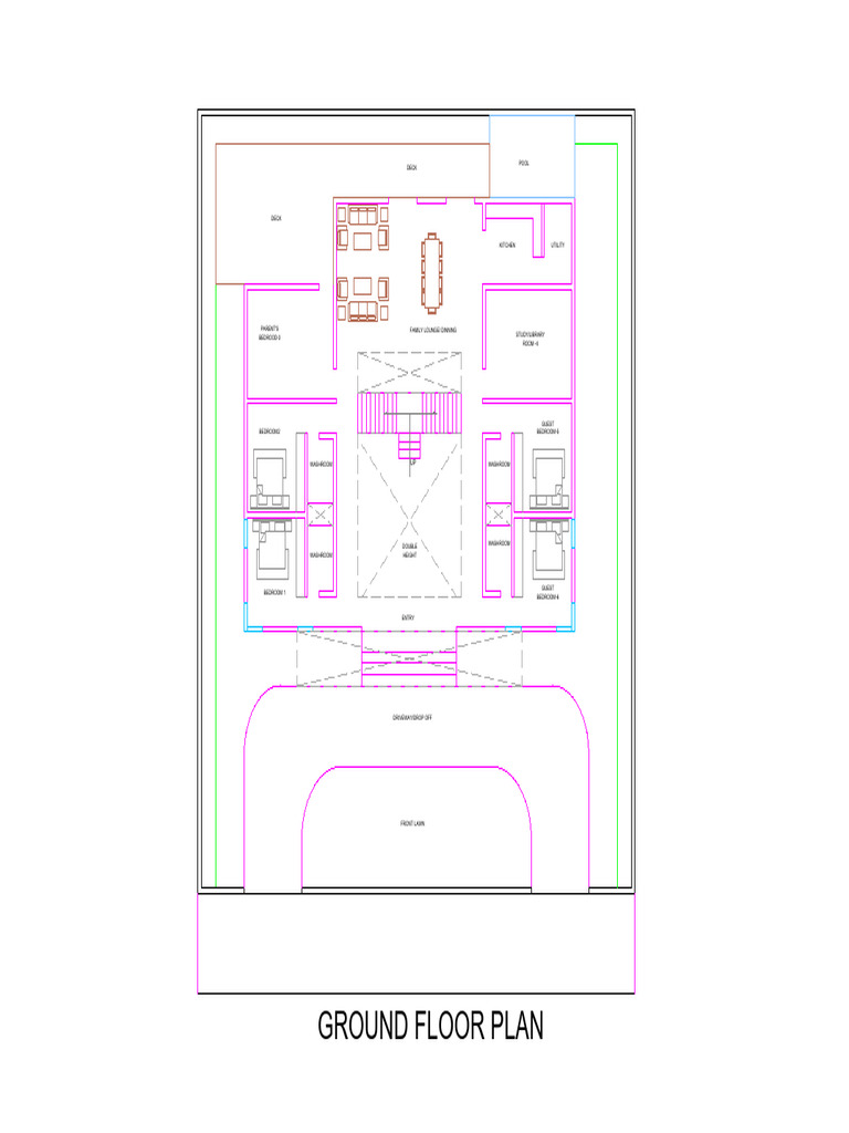 Ground Floor Plan Layout Overview | PDF
