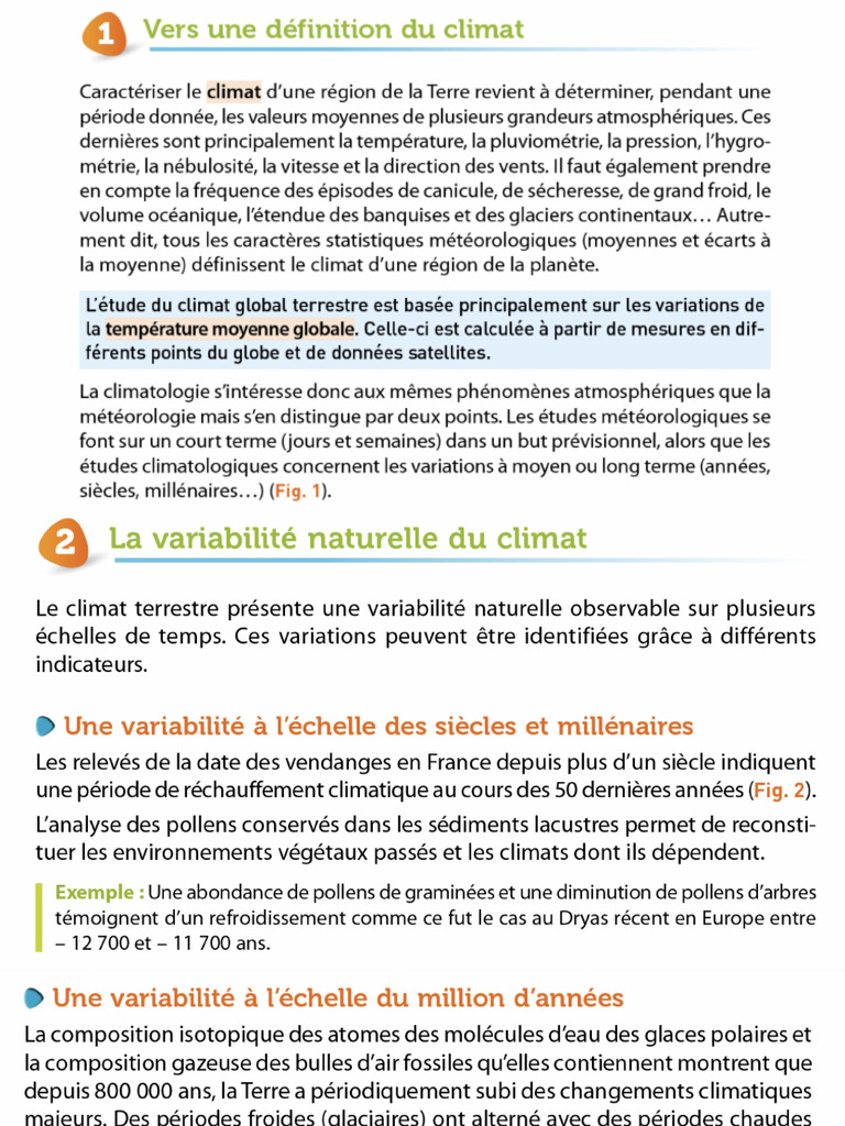 Cours ES SVT CLIMAT | PDF