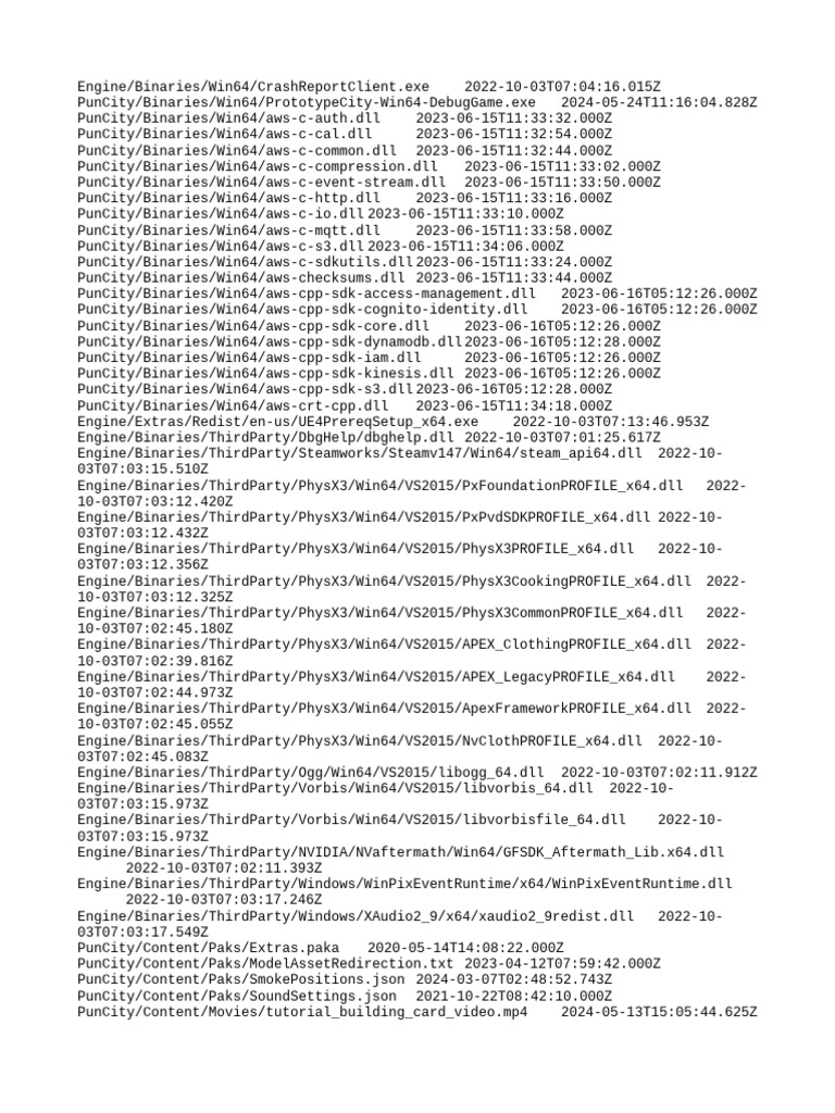 Manifest_NonUFSFiles_Win64 | PDF | Computer File Formats | Computer Programming