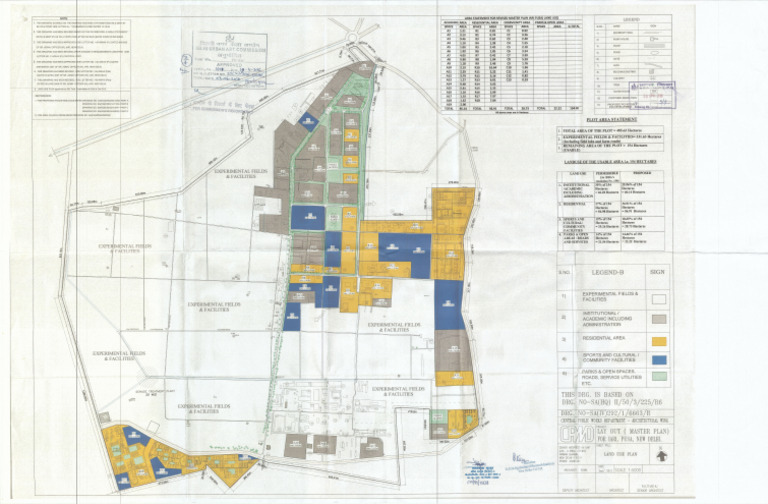 00c Pusa Land Use Plan Dda Approved | PDF