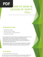 Types of Bow Designs Used For Ships | PDF | Hull (Watercraft) | Ships