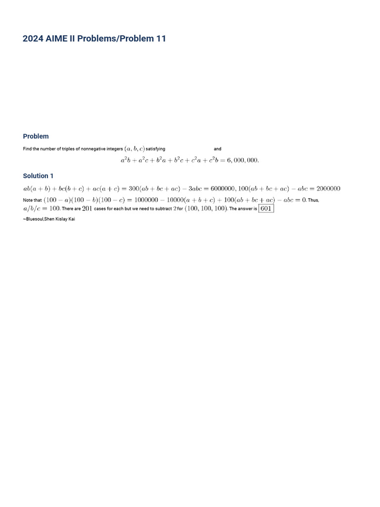 2024 AIME II Problems/Problem 11 | PDF