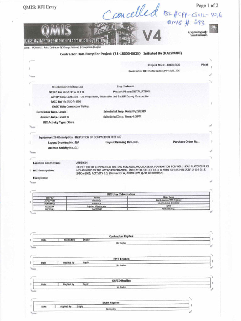 QR#CPP Civil 296 - Qmis#693 | PDF