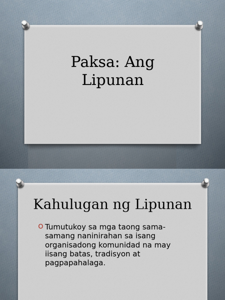 Lipunan at Kultura | PDF