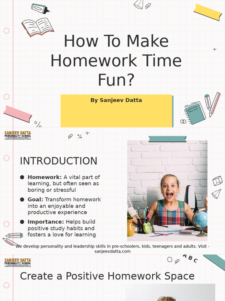 How To Make Homework Time Fun? | PDF | Homework | Psychology