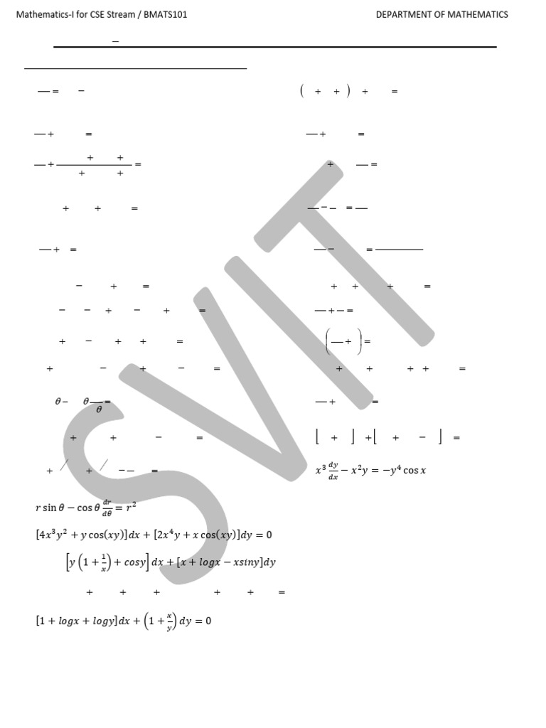Module Iii Ode Of First Order Pdf Electrical Network Inductance 7652