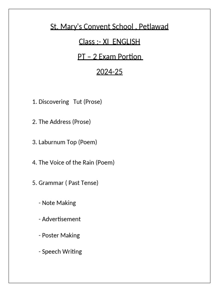 English Syallbus | PDF