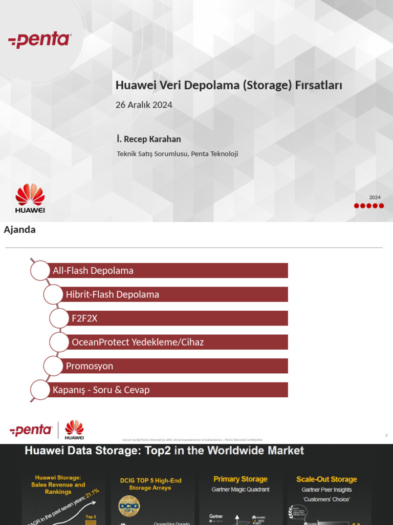 Huawei Storage 2024 Sunum 1 | PDF