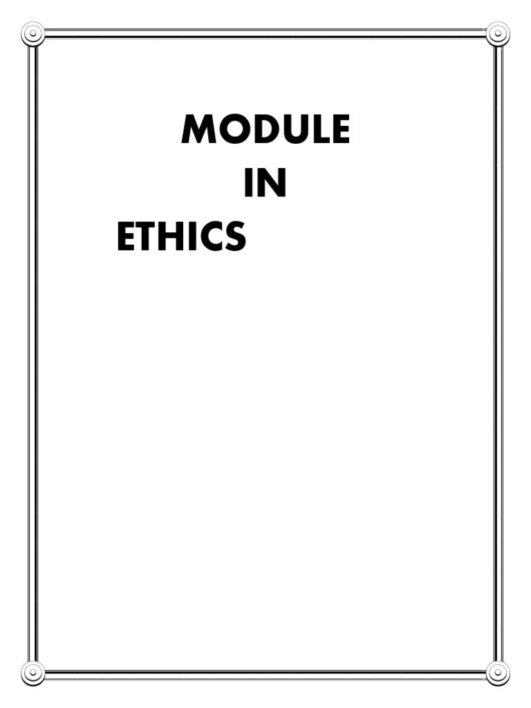 Ethics Modules 1 5 Completed PDF | PDF | Communication | Ten Commandments