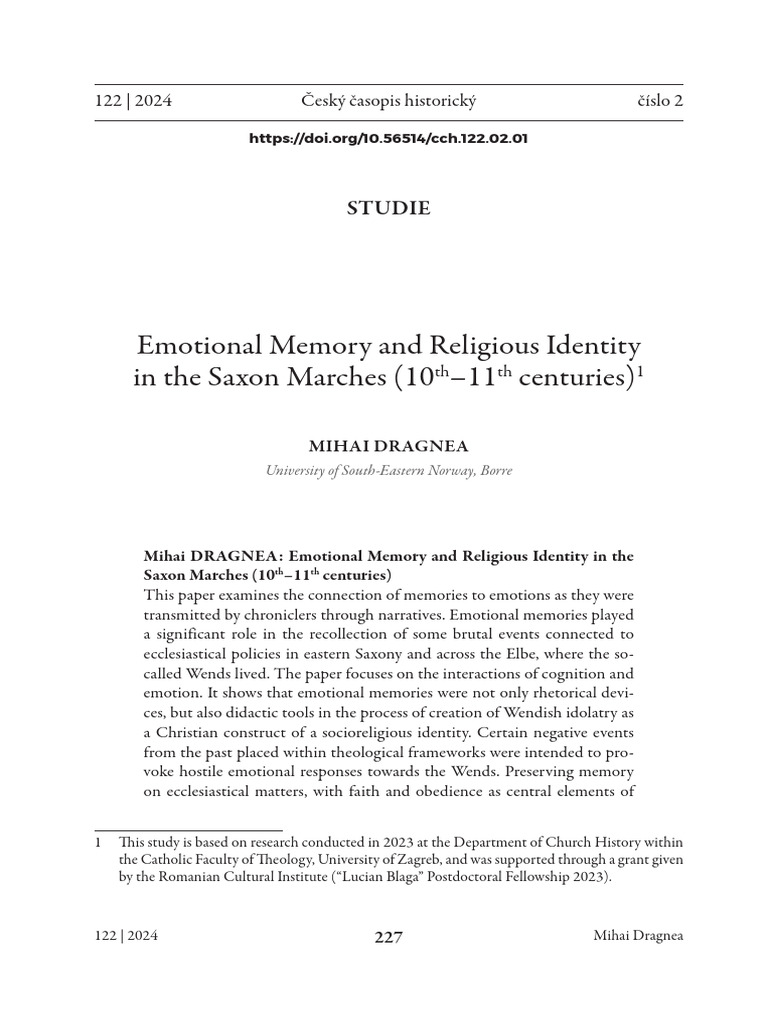 Emotional memory and religious | PDF